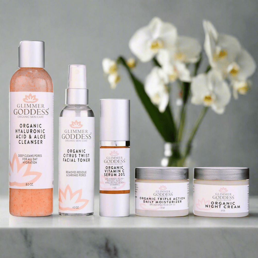 Organic Anti-Wrinkle Solution 5 pc Set | Glimmer Goddess®