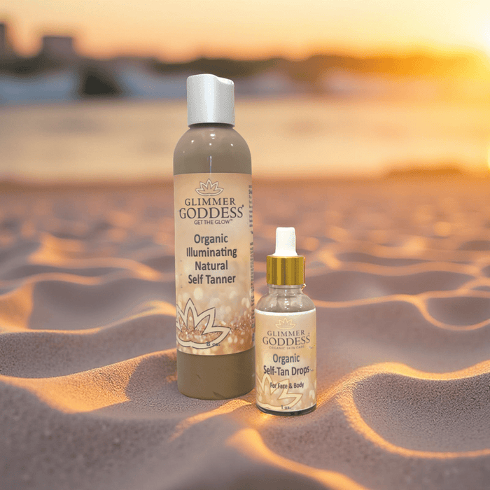 Organic Self Tanner + Drops Bundle – Glow Fast in 3–5 Hours