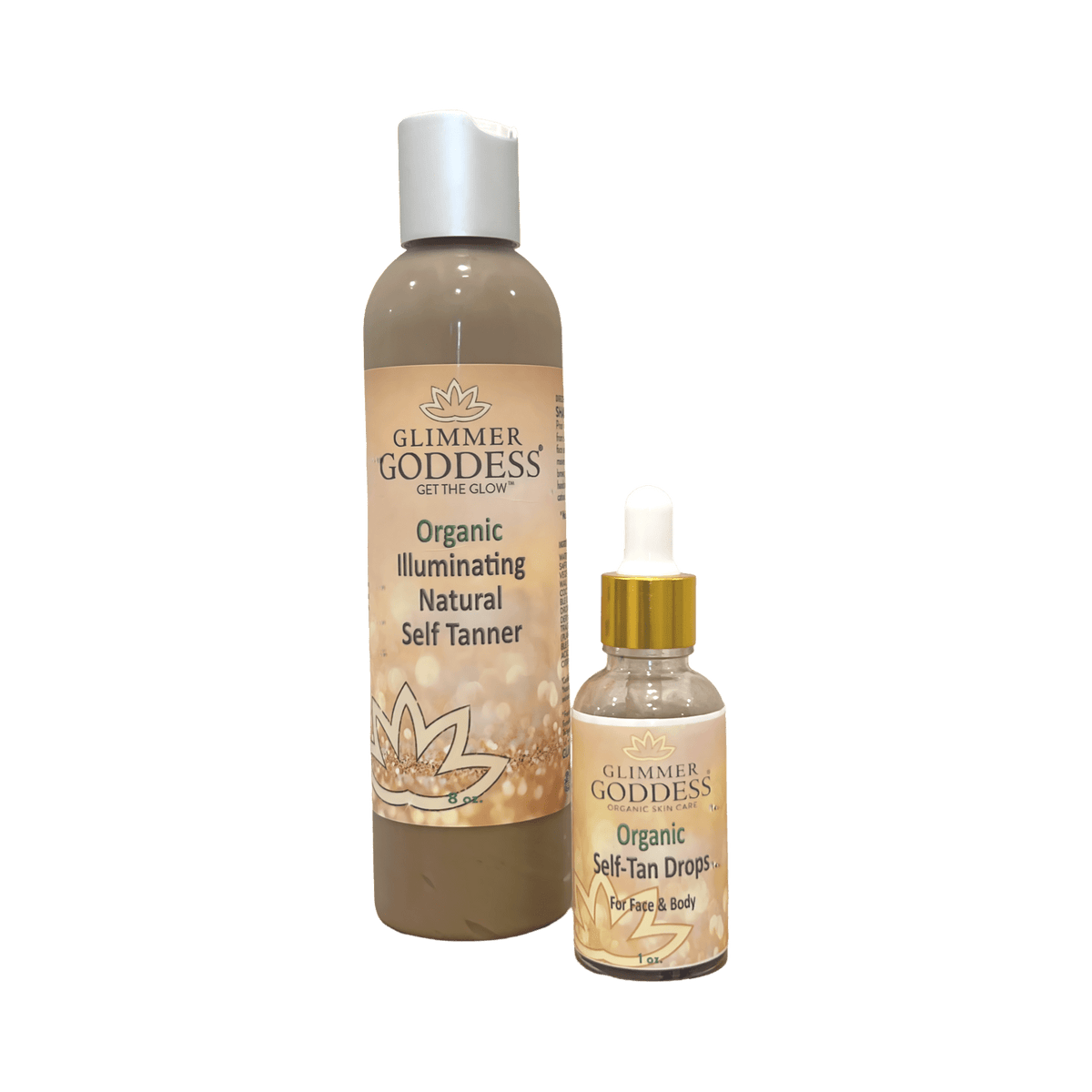 Organic Self Tanner + Drops Bundle – Glow Fast in 3–5 Hours
